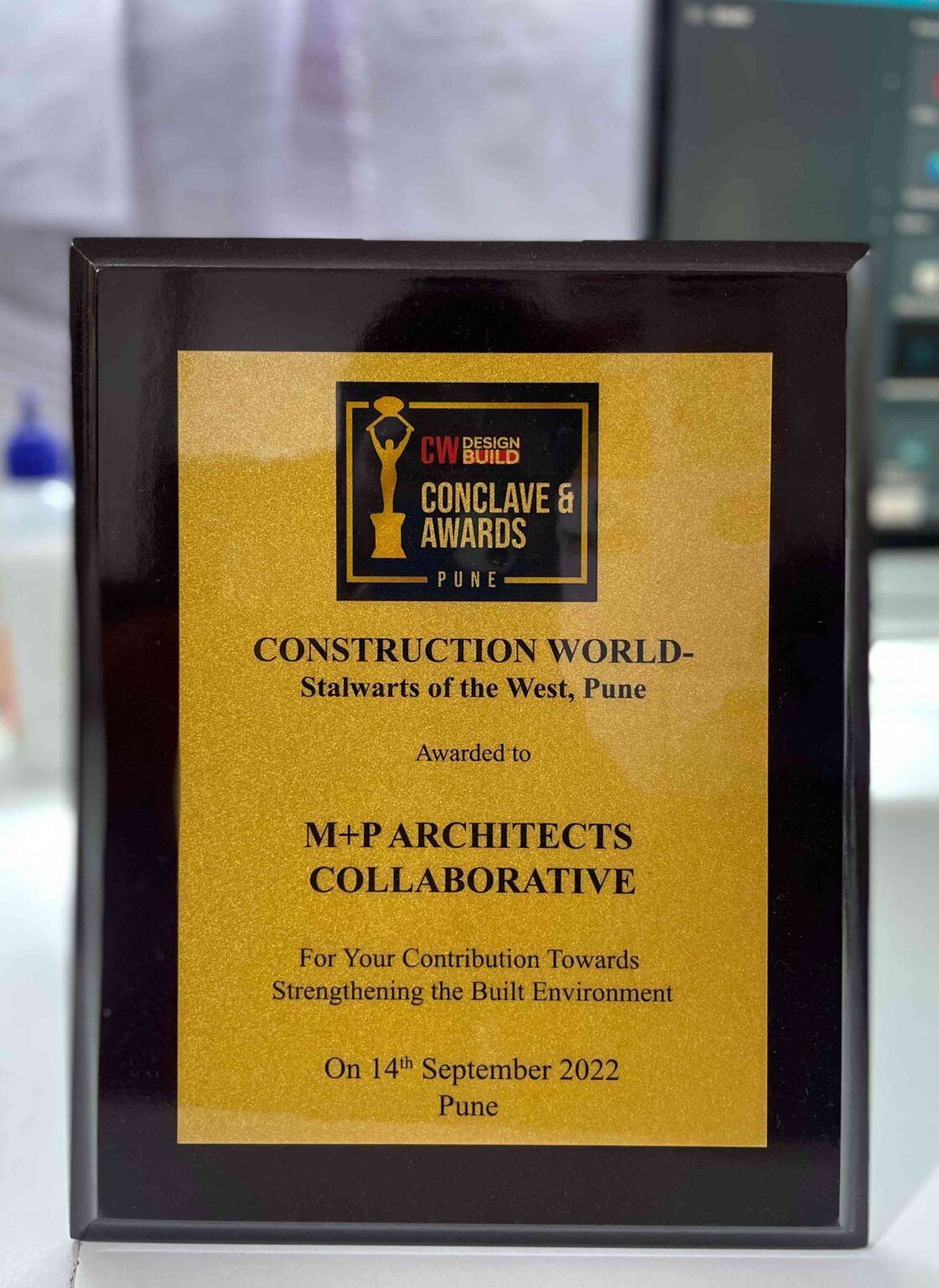 Construction World Magazine’s award